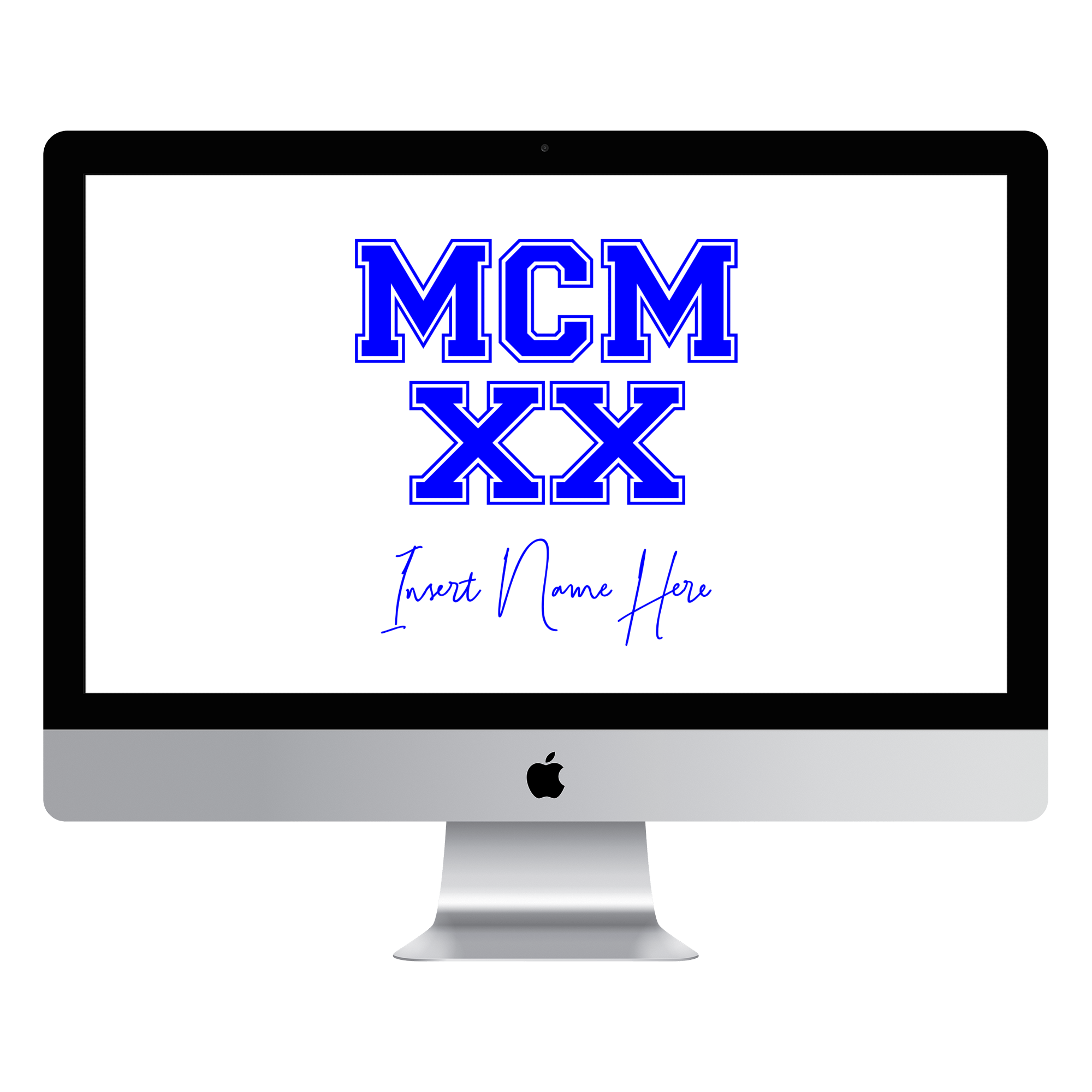 MCMXX Custom Desktop Wallpaper (Choose Color) – My Tee Sharp
