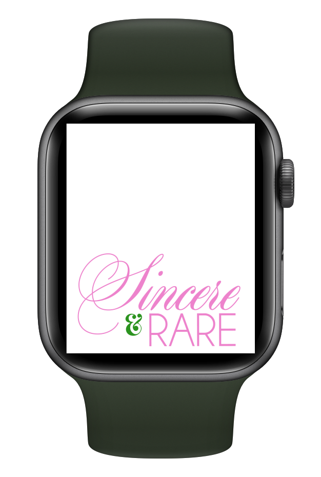 Sincere & Rare (White) Smartwatch Wallpaper – My Tee Sharp
